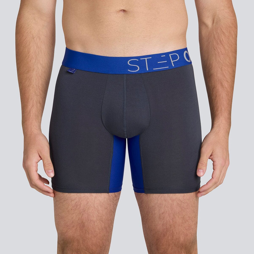 Boxer Brief - Carbon Blue | Step One Bamboo Underwear