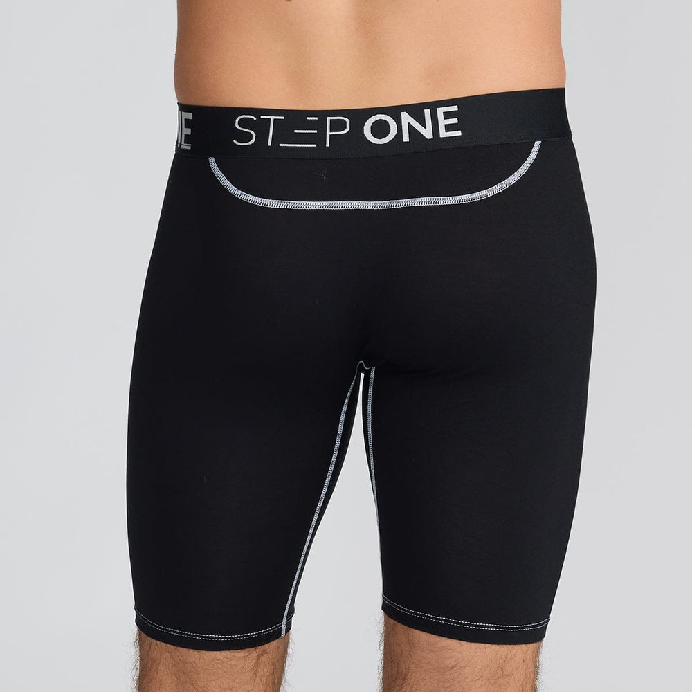 Boxer Brief Sport - Black Currants | Step One Men's Underwear US