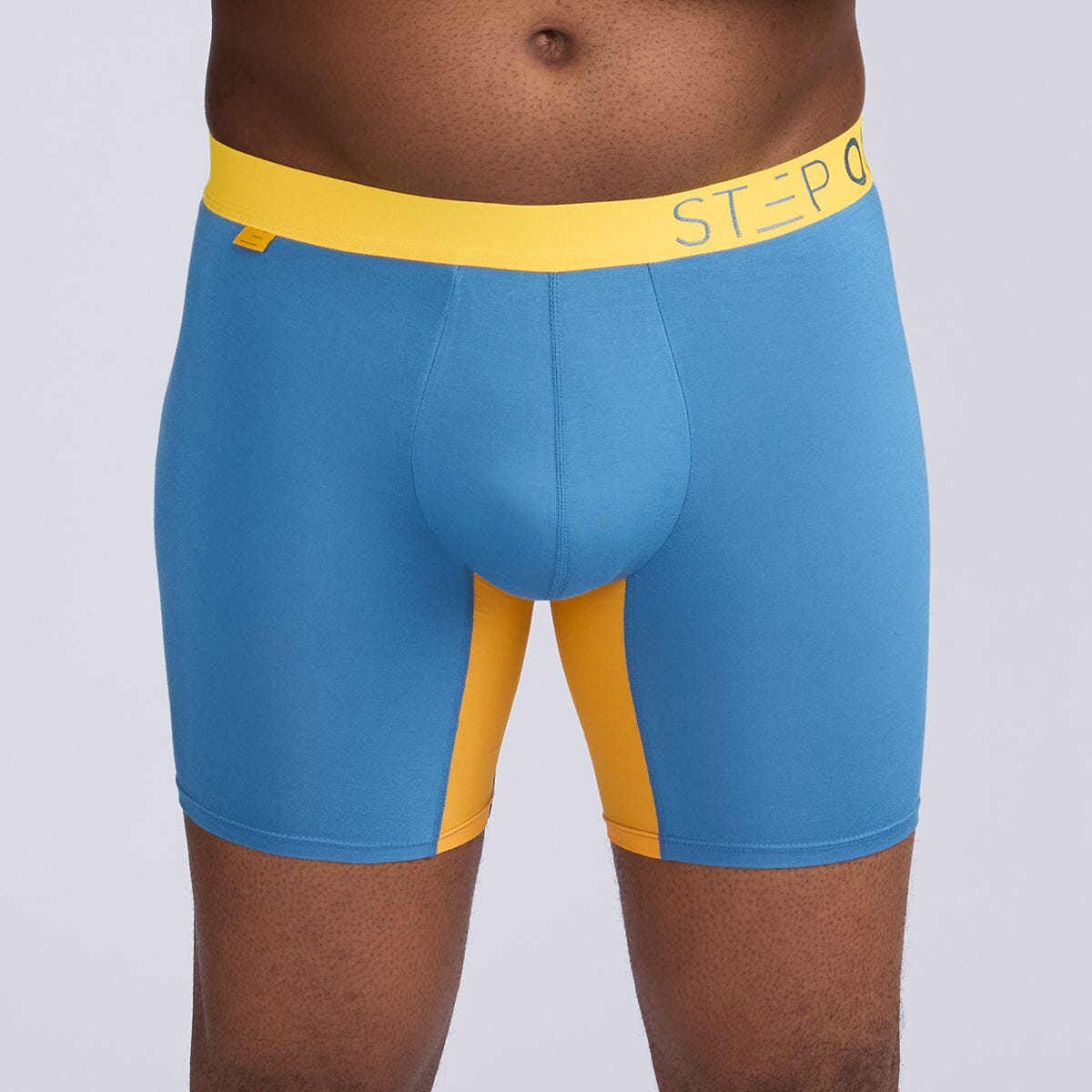 Boxer Brief - Blue & Orange | Step One Bamboo Underwear US