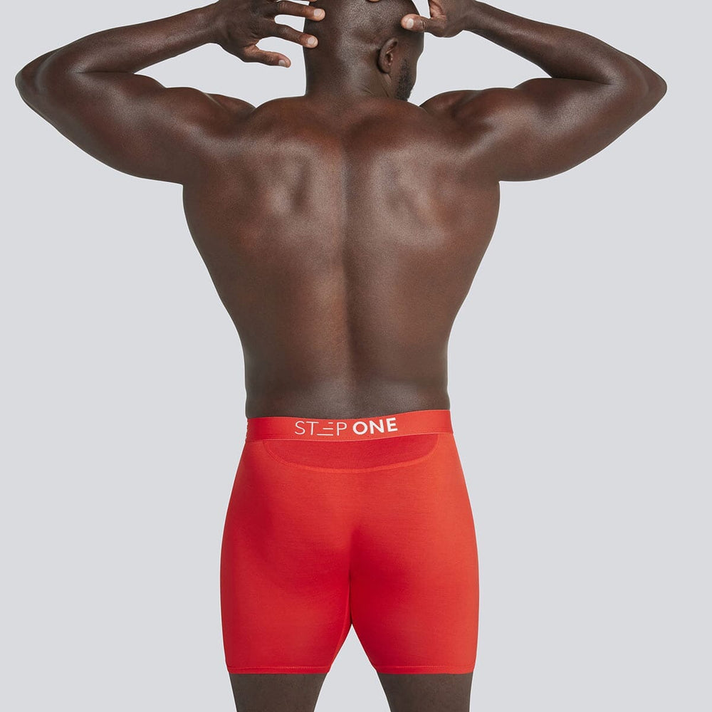 Boxer Brief - Rosso | Step One Bamboo Underwear