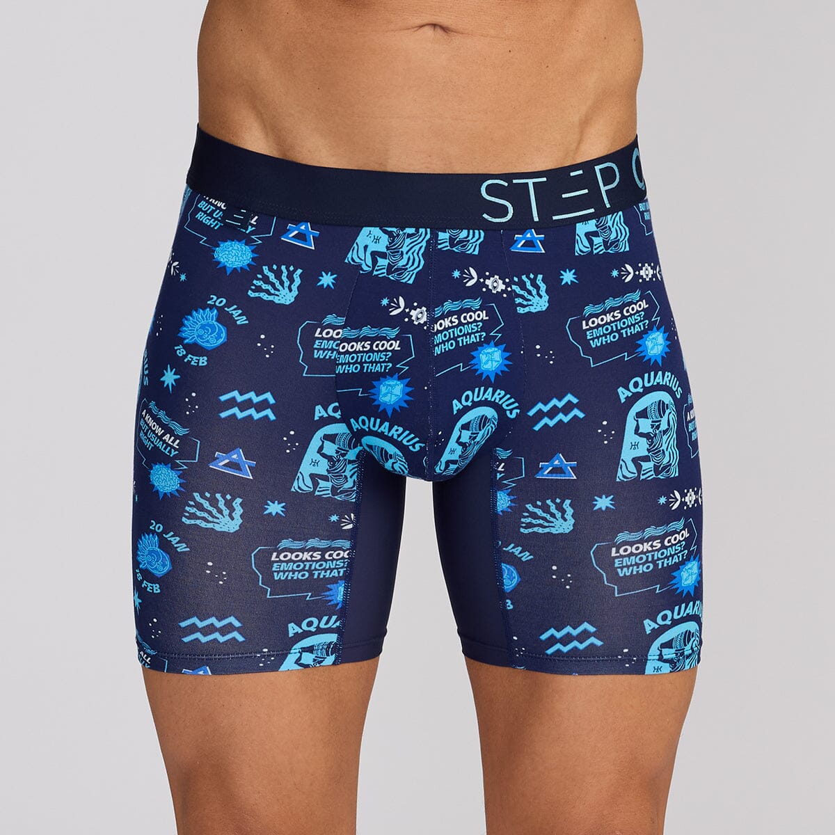 Boxer Brief - Aquarius | Step One Bamboo Underwear